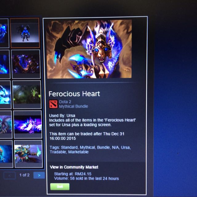 Dota 2 Ursa mythical Bundle, Hobbies & Toys, Toys & Games on Carousell