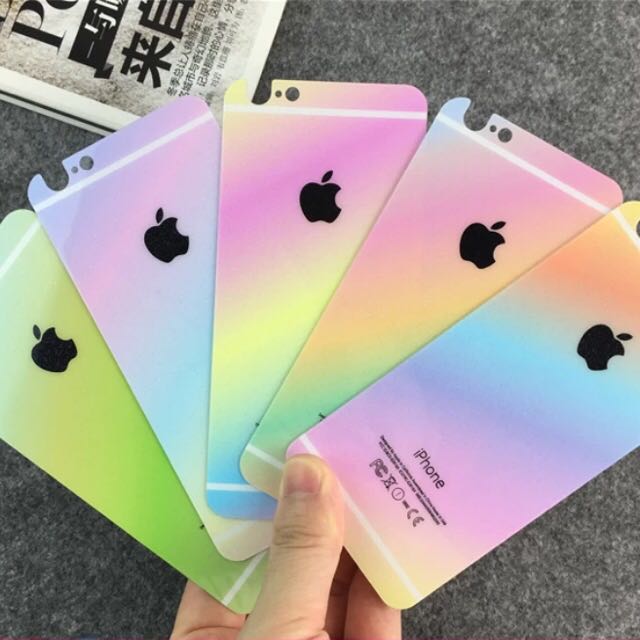 Rainbow Colourful Pastel Gradient Coloured Screen Protector, Mobile ...