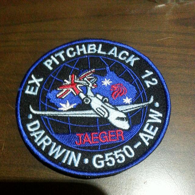 RSAF EX PITCH BLACK Pilot Patch, Everything Else on Carousell