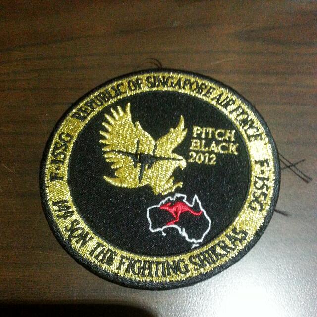 RSAF EX PITCH BLACK Pilot Patch, Everything Else on Carousell