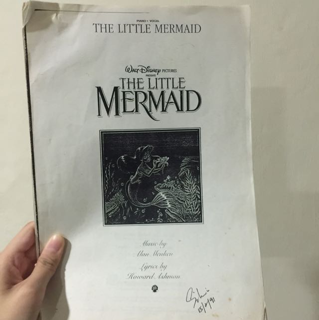 The Little Mermaid Piano/Vocal Scores, Hobbies & Toys, Music & Media ...