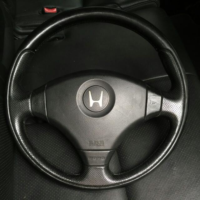 Honda Euro R CL1 momo Steering Wheel, Car Accessories on Carousell