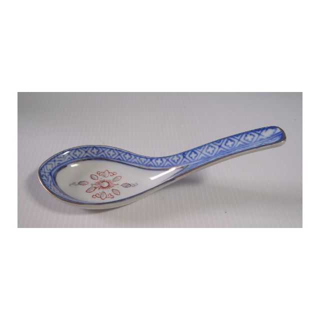 Vintage porcelain spoons one pair with 'rice eyes' circa: late 1900s ...
