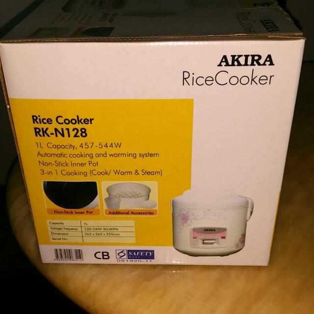 AKIRA Rice Cooker (RK - N128), TV & Home Appliances, Kitchen Appliances ...