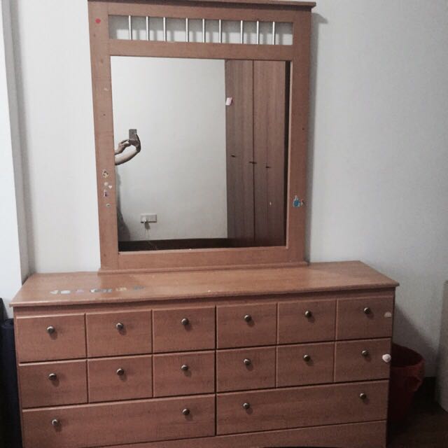 Dresser+ 2 Small Bedside Cabinets + 1 Mid Size Cabinet, Furniture ...