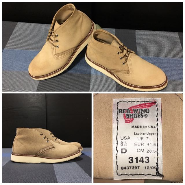 Red Wing 3143 Chukka Sand Mohave, Men's Fashion, Footwear, Dress Shoes ...