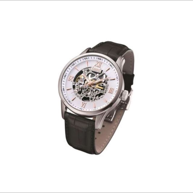 (Reserved) ARBUTUS Black Tie Skeleton Watch [Brand New], Luxury ...
