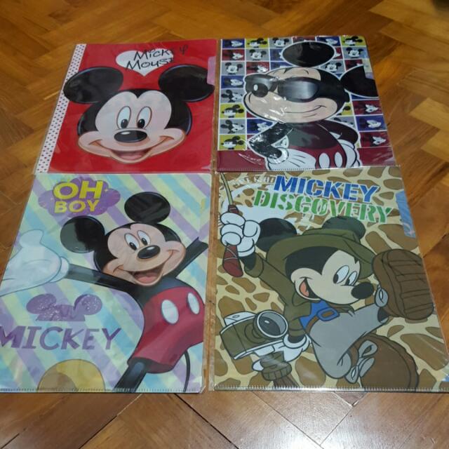 Mickey Mouse Folders/Files, Hobbies & Toys, Stationery & Craft ...
