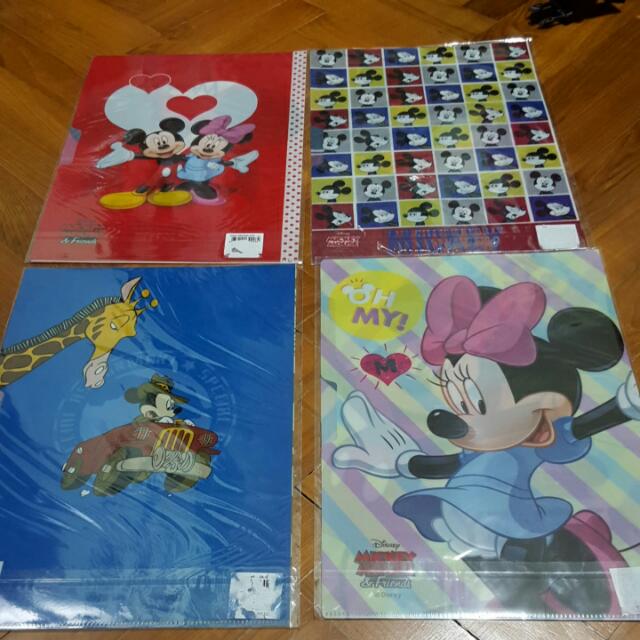Mickey Mouse Folders/Files, Hobbies & Toys, Stationery & Craft ...
