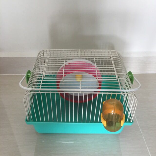 Pre-owned Mini Hamster Cage (Green), Pet Supplies, Homes & Other Pet ...