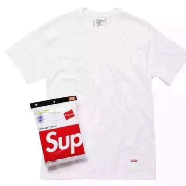 BNIB Authentic Supreme Basic Tee, Men's Fashion, Tops & Sets, Tshirts ...