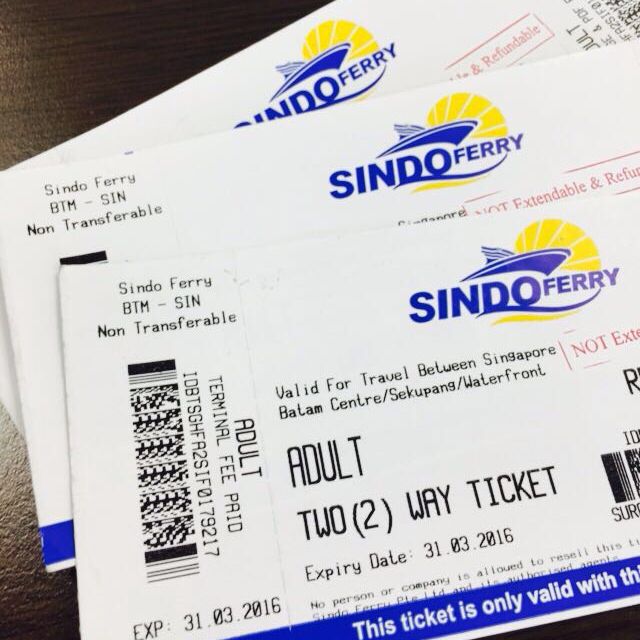 Sindo Ferry Ticket, Tickets & Vouchers, Local Attractions & Transport ...