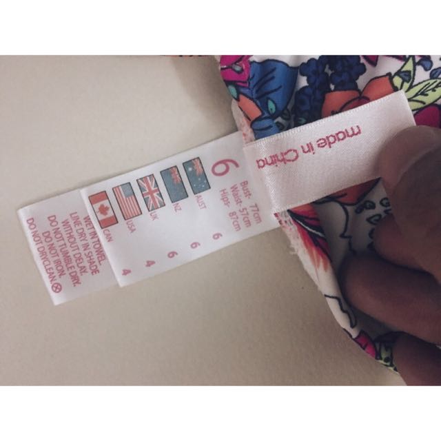 Authentic 2Chillies Floral Printed Bikini, Women's Fashion, New ...