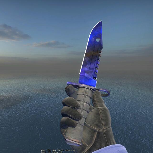 M9 Bayonet Doppler phase 4 Max Blue Factory New, Hobbies & Toys, Toys ...