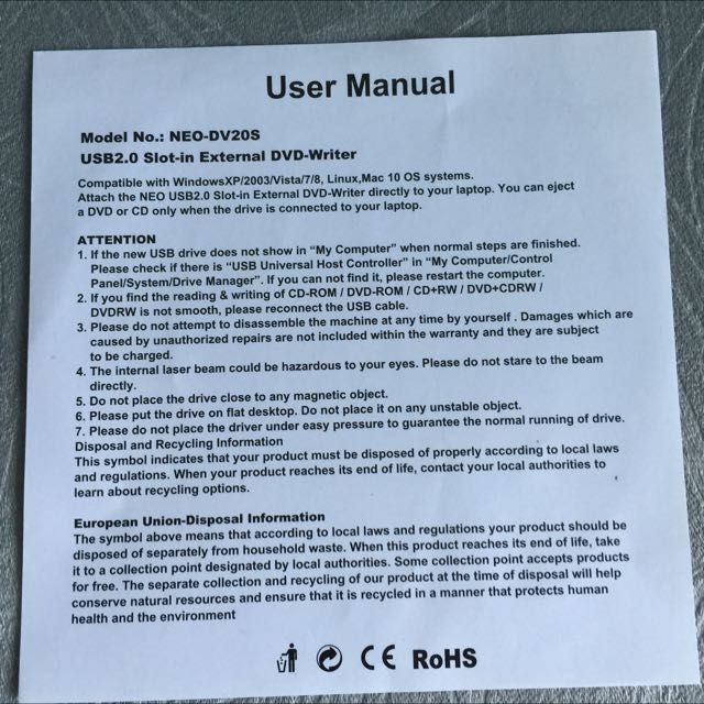 Neo External DVD Drive, Computers & Tech, Parts & Accessories ...