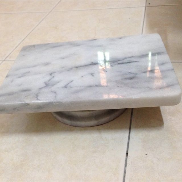 Rotating White Marble Telephone Stand, Furniture & Home Living ...