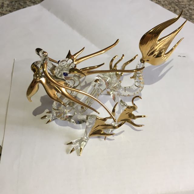 Dragon Crystal Glass Figurine, Hobbies & Toys, Memorabilia ...