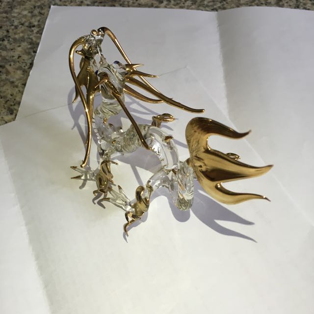Dragon Crystal Glass Figurine, Hobbies & Toys, Memorabilia ...