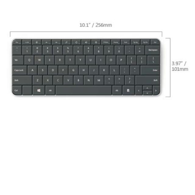 Microsoft Wedge Bluetooth Portable Mini Keyboard, Computers & Tech ...