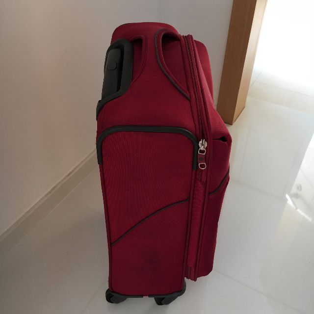 Samsonite Thu Spinner 55/2 - Burgundy red color - (Cabin Size Luggage ...