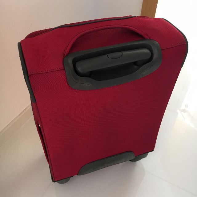 Samsonite Thu Spinner 55/2 - Burgundy red color - (Cabin Size Luggage ...