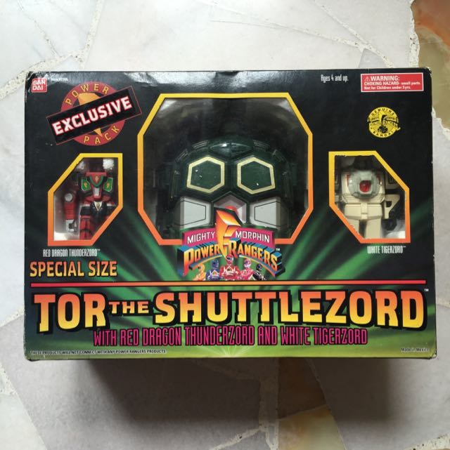 Special Size Mighty Morphin Power Rangers Tor The Shuttlezord With Red ...