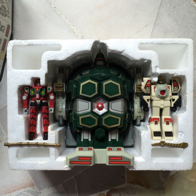 Special Size Mighty Morphin Power Rangers Tor The Shuttlezord With Red ...