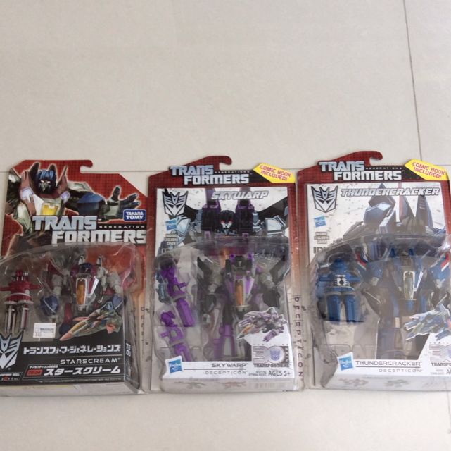 Hasbro Takaratomy Transformers Fall Of Cybertron Starscream Skywarp ...