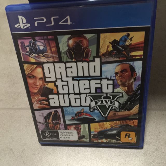 PS4 GTA V (grand theft Auto 5), Hobbies & Toys, Toys & Games on Carousell