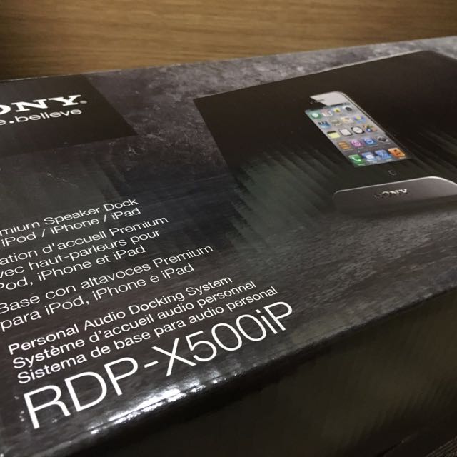 SONY RDP-X500ip personal Sounddock For iPhone/iPad, Computers & Tech ...