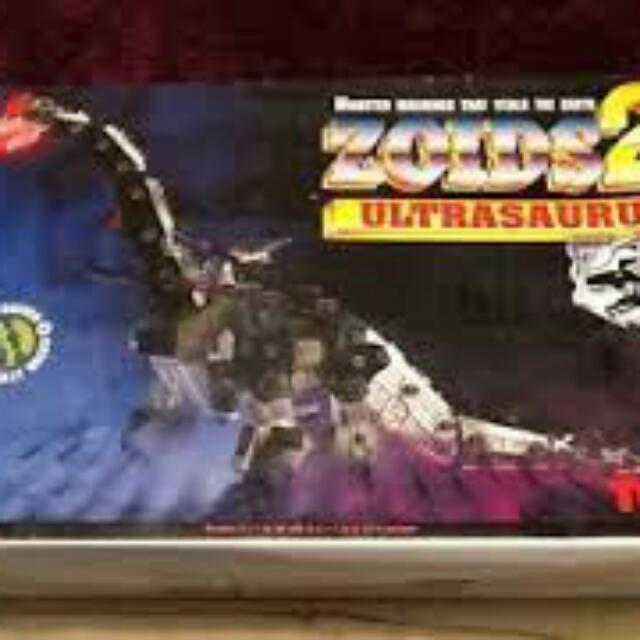 Zoids 2 Ultrasaurus European Version Chrome Paint on Black Plastic ...