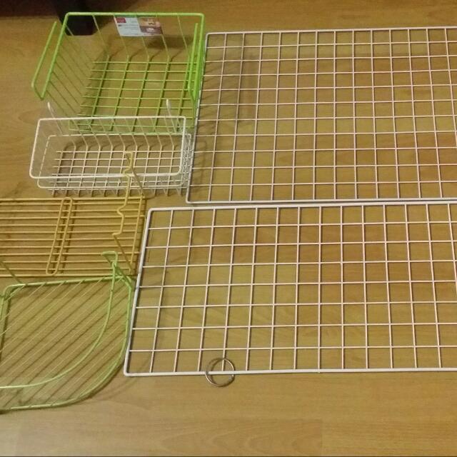 FREE Daiso Wire Organizer, Furniture & Home Living, Home Improvement ...