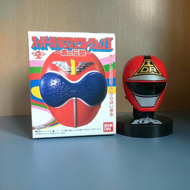 Super Sentai Red Ranger Miniature Replica Helmet, Hobbies & Toys, Toys ...