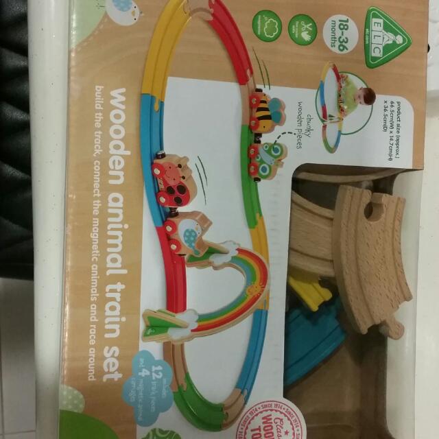 Wooden Train Elc, Hobbies & Toys, Toys & Games on Carousell