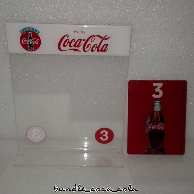 Coca Cola Table Menu & Table No (Pair), Everything Else on Carousell