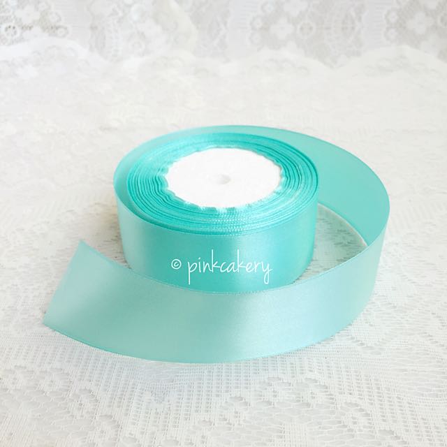 Tiffany blue satin ribbon, Hobbies & Toys, Stationery & Craft, Handmade ...