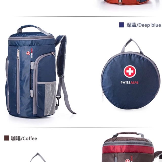 Swiss Alps Foldable Duffle Backpack 20L, Sports Equipment, Sports ...