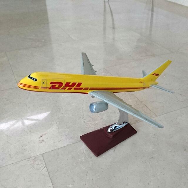DHL AIRCRAFT MODEL 1/200 Wooden, Hobbies & Toys, Toys & Games on Carousell