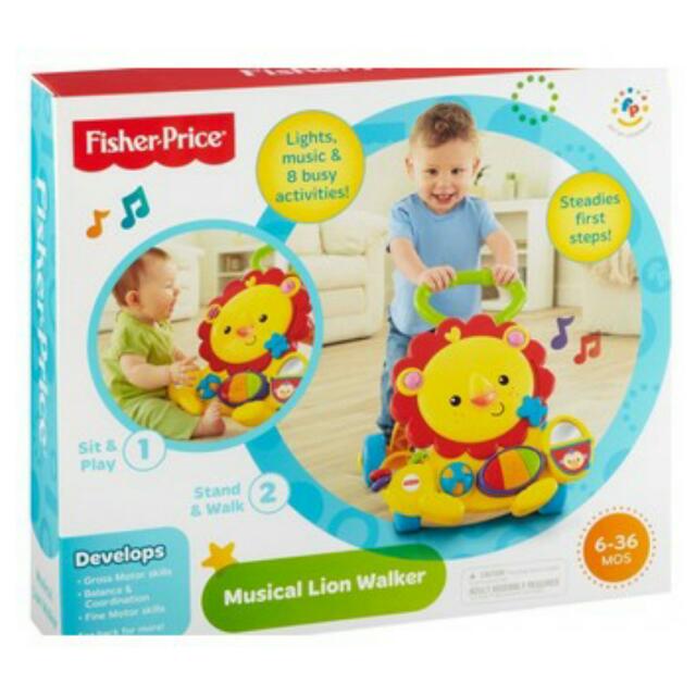 Fisher-Price Rainforest Friends Musical Lion Walker, Babies & Kids ...