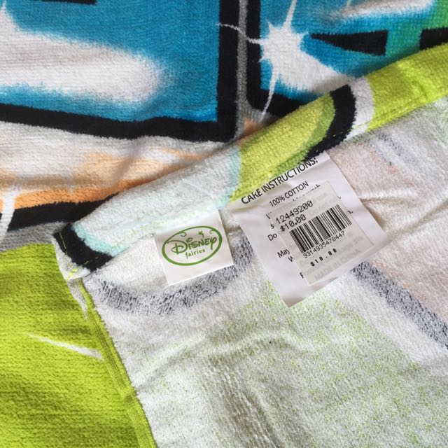 BN Disney Tinkerbell Bath Towel, Babies & Kids, Bathing & Changing ...