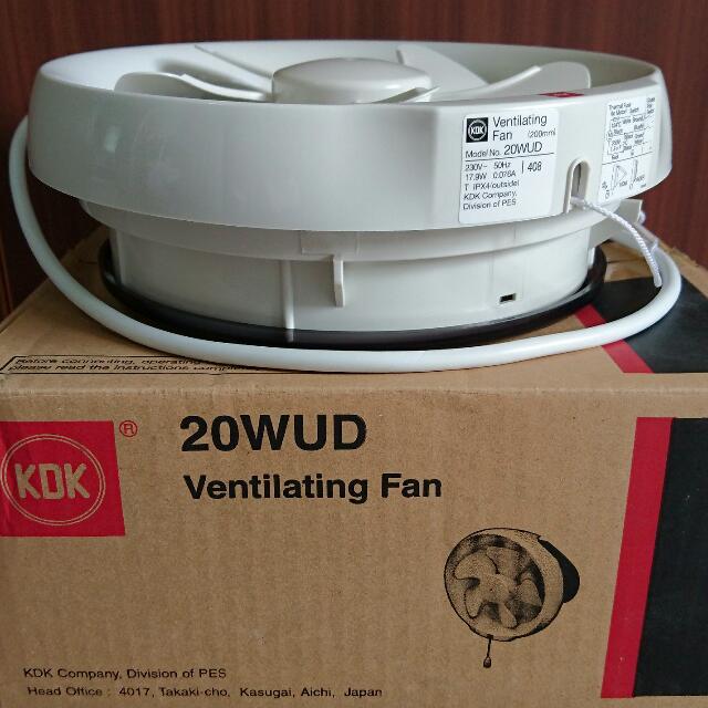 Kdk Ventilating Fan 20wud, Furniture & Home Living, Lighting & Fans ...