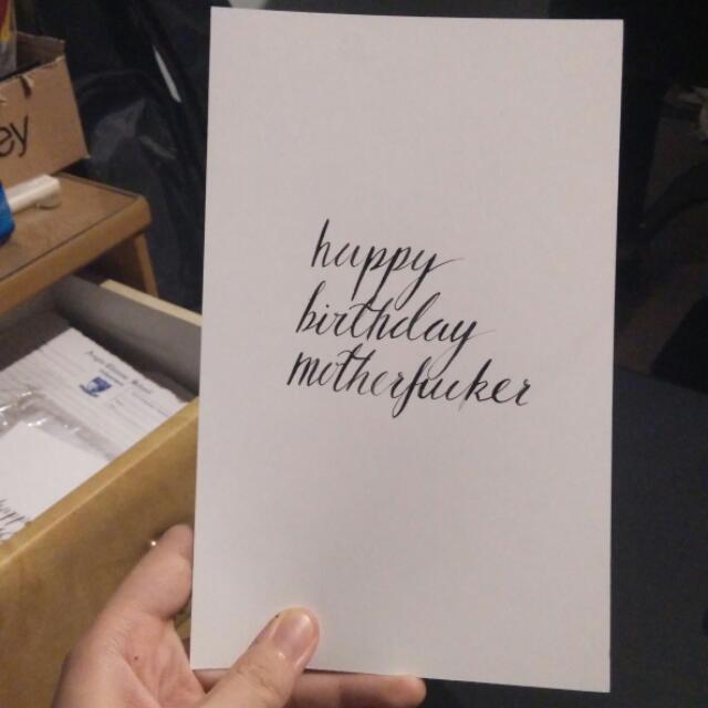 mildly offensive birthday card, Hobbies & Toys, Stationery & Craft ...