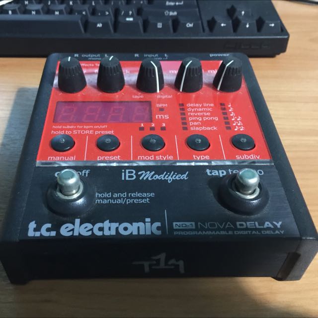 Nova Delay iB Modified (T1M Preset & Tap-tempo Mod), Hobbies & Toys ...