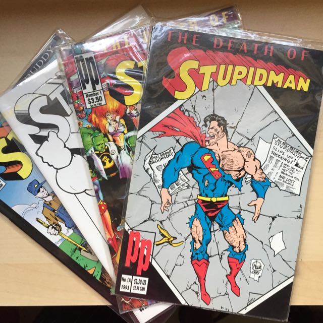 Superman Spoof Comics 1993 : Stupidman, Hobbies & Toys, Books ...