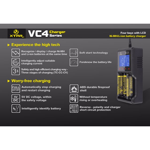 Xtar VC4 Battery Charger, Computers & Tech, Parts & Accessories, Cables ...