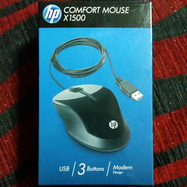 Non-wireless Mouse (hp) X1500, Computers & Tech, Parts & Accessories ...