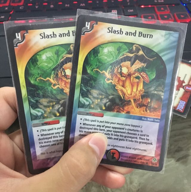 Duelmasters English 2x Slash And Burn, Hobbies & Toys, Toys & Games on ...