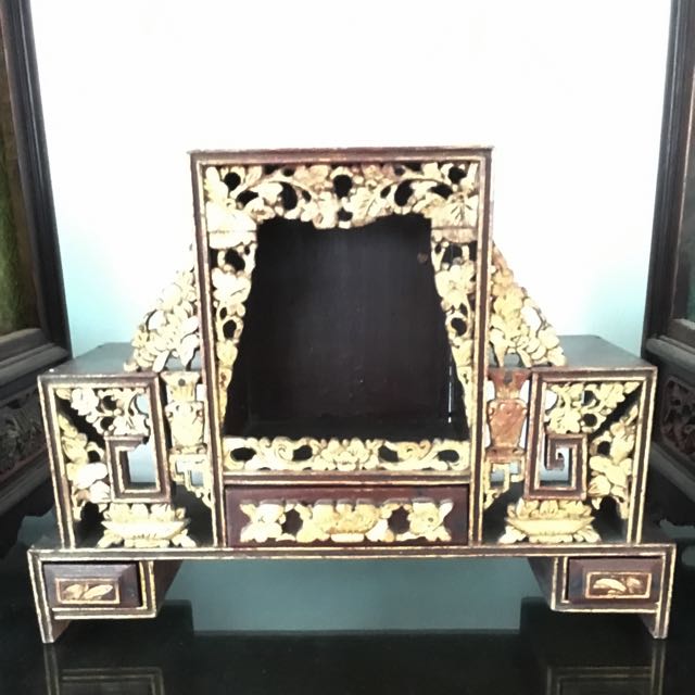 Rare Peranakan wood display, Hobbies & Toys, Memorabilia & Collectibles ...