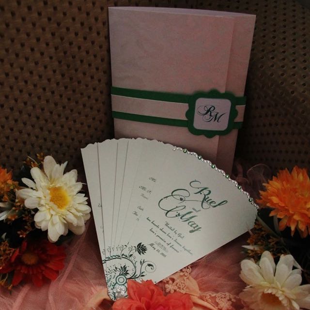 Summer Themed Invitation (fan style), Hobbies & Toys, Occasions & Party ...