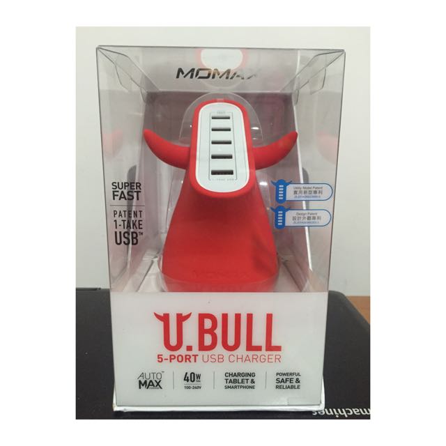 Brand New Momax U BULL 5 Port USB Charger UM5S, Computers & Tech, Parts ...